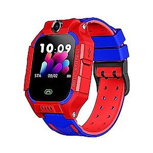 Yoidesu Kids Smart Watch, Boys Girls with Games Camera, 1.44 Touch Screen, Music Player Video Recorder, Alarm Clock Calculator Flashlight, Electronic Learning Education Toys (Red)
