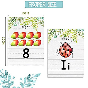 36 Classroom Alphabet Bulletin Board Set Alphabet Line for Classroom Wall ABC and Number Strip Border Alphabet Posters Kids Educational Learning Card for Kindergarten Preschool Classroom Decorations