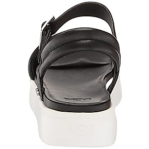 UGG Women's Zayne Ankle Strap Sandal, Black White, 8