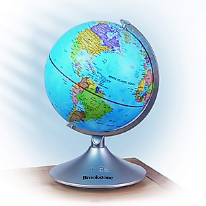 Globe for Kids Learning - Globes of The World with Stand - World Globe, Constellation Globe & Night Light Kids Globe Stem Toy - Perfect Interactive Globe by Brookstone