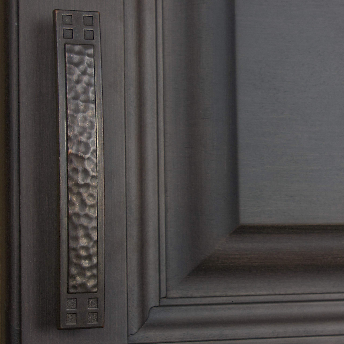 GlideRite Hardware 3-3/4-inch CC Oil Rubbed Bronze Hammered Mission Cabinet Pulls (Pack of 10)