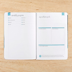 Erin Condren Designer Petite Planner - Wellness Log/Wellness Planner Achieve Health goals, Track Fitness, Sleep, Nutrition, Water Intake, Habits and More, 5.7"x8.25"