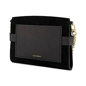 Zac Posen Brigette Belted Clutch, Black
