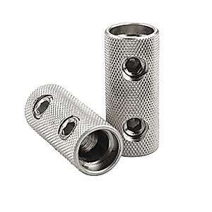 ZOOKOTO 2Pcs 0/1 Gauge Wire Audio Car Brass Terminal Butt Connectors Car Stereo Power or Ground Wire Splice Coupler
