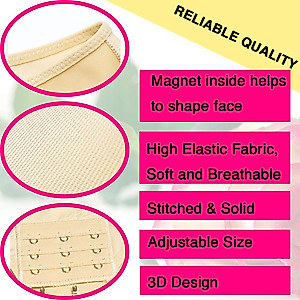 Reusable Chin Slimming Strap Face Lift Tape V Line Lifting Face Mask Double Chin Reducer Face Neck Slimmer Jawline Shaper Anti Snoring Snore Stopper (M)