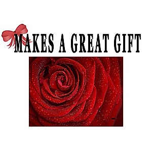 Flowers Red Rose Glass Cutting Board Decorative Gift For Mom Design