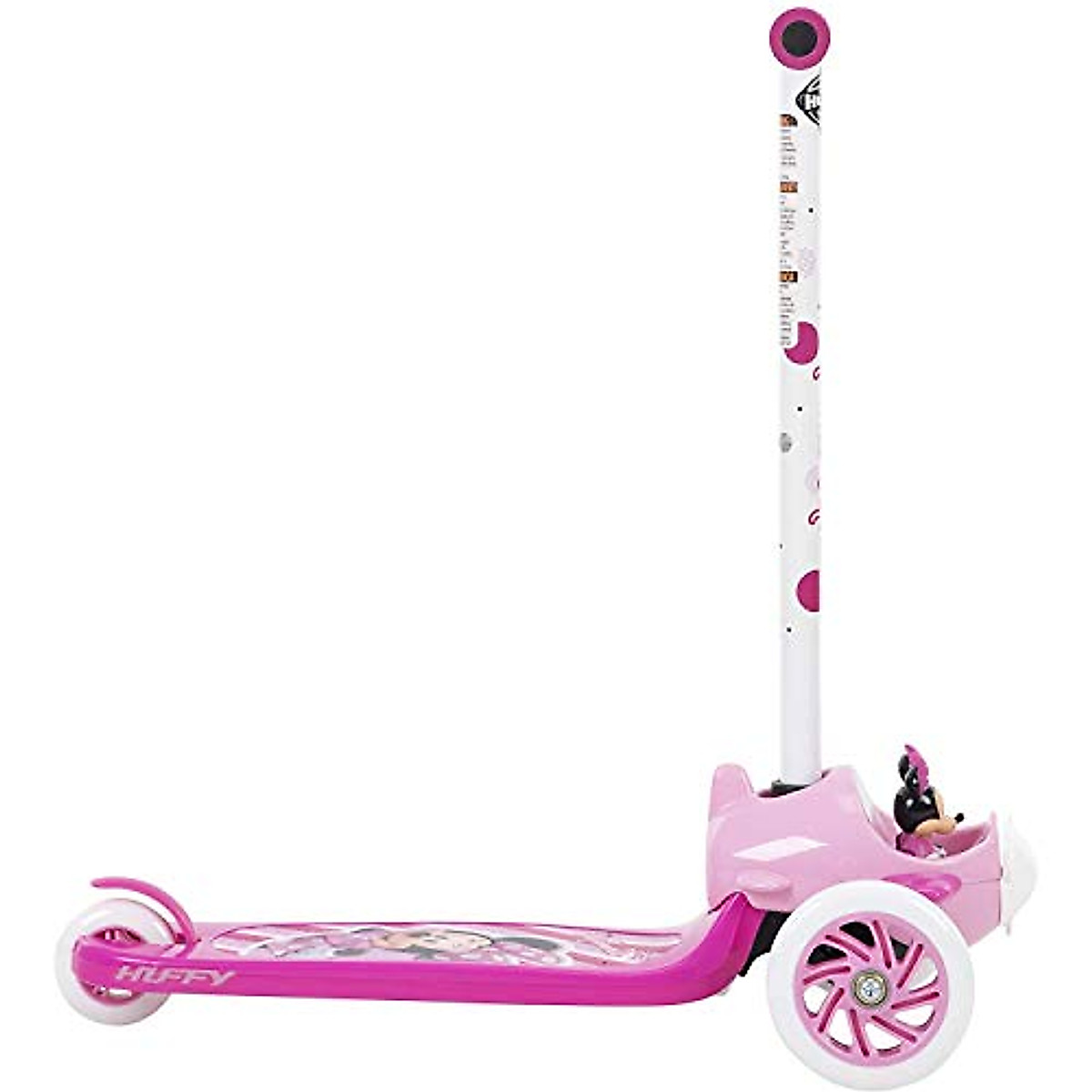 Huffy Disney Minnie Mouse Toddler Scooter, Ideal for Ages 3+, 3 Wheels, Wide Pink Deck with Minnie Mouse Graphics, Easy-Balance Scooter, Durable, Safe and Comfortable