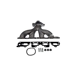 for Saturn Vue 2008 2009 2010 Exhaust Manifold Kit | Cast Iron | 1 Manifold Gasket and 1 Flange Gasket | 3 Studs | 3 Nuts | Replacement for 12603792, 12607724