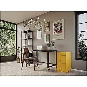 Hirsh Industries Space Solutions 18" D 3 Drawer Metal Organizer File Cabinet Yellow/Goldfinch