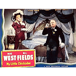 Posterazzi My Little Chickadee From Left: Mae West W.C. Fields 1940 Movie Masterprint Poster Print, (28 x 22)