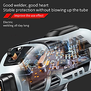 KERUIDEER Portable Welding Machine 110v welding machine small copper electrodes for spot welding machine 4 in 1 welding machine（Grey）