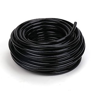 Flantor Garden Irrigation Tubing,1/4" Blank Distribution Tubing 50ft Flexible Tubing,Watering Drip Automatic Irrigation Equipment Set for Garden Greenhouse,Flower,Patio,Lawn (50 ft)