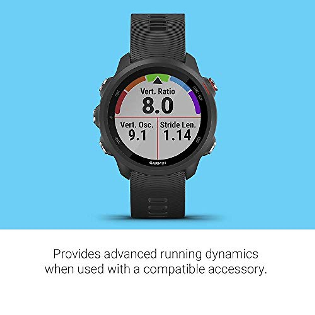 Garmin Forerunner 245 Music, GPS Running Smartwatch with Music and Advanced Dynamics, Black (Renewed)