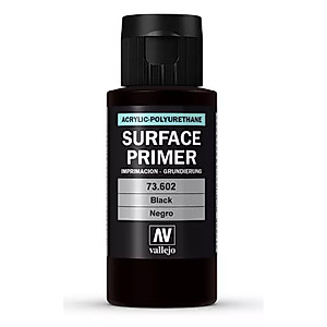 Vallejo Black Primer Acrylic Polyurethane, 60ml