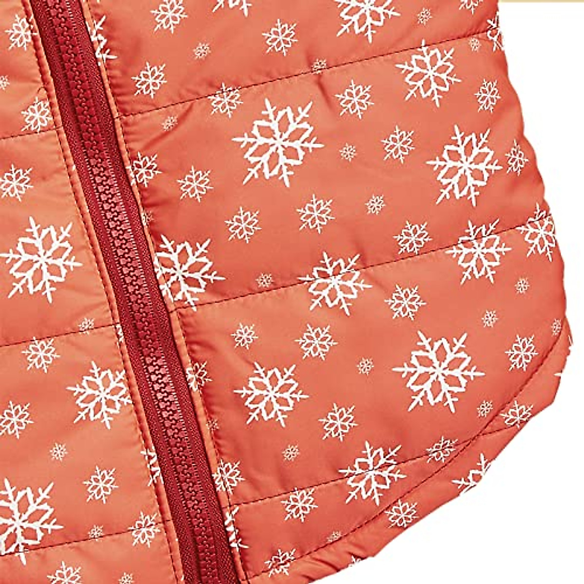 Jecikelon Small Dog Winter Coat Windproof Warm Puppy Jacket Zip Up Dog Snowproof Vest with D-Ring (Medium, Y04 Red2)