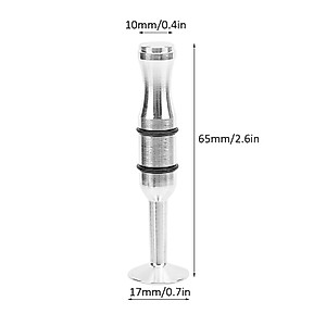 Watris Veiyi Embouchure Training Device Mouthpiece, Mouth Strength Trainer, Brass Instrument Accessories, Personal Embouchure Trainer Mouth Muscles Builder for Trombones Woodwinds Saxophone(Silver)