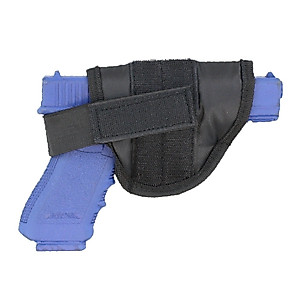 Roma F.C. Black Crossbody or Shoulder Carry Leather Locking Concealment Purse - CCW Concealed Carry Gun Bag