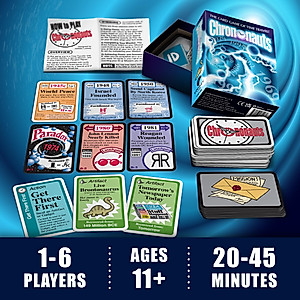 Looney Labs Chrononauts Card Game - Time-Travel Adventure for 1-6 Players