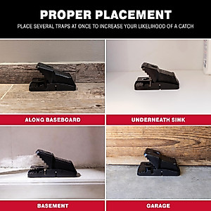 Catchmaster Jumbo Snapper Quick Set Rat/Mouse Snap Trap - 6 Pack