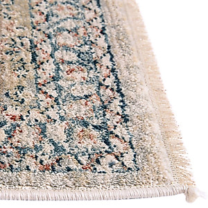 Rugs.com Newport Collection Rug – 4' x 6' Multi Medium Rug Perfect for Entryways, Kitchens, Breakfast Nooks, Accent Pieces