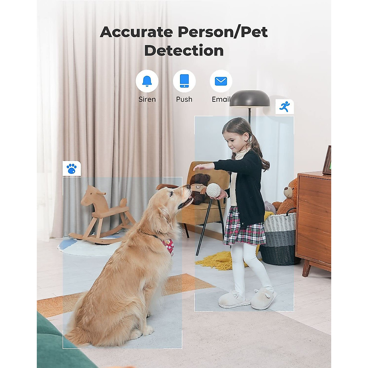 REOLINK 5MP Plus 3X Optical Zoom Camera Bundle for Indoor and Outdoor, 2.4/5Ghz WiFi Camera, Pan Tilt, Two-Way Talk, SD Card Storage, Real-Time Alerts