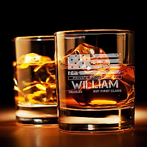 American Heroes Personalized US Flag Ammo Can & Beer Military Gift Set