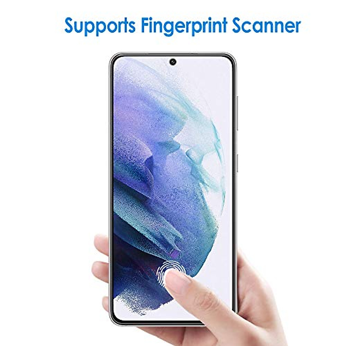 JETech Screen Protector Compatible with Samsung Galaxy S21 5G 6.2-Inch, HD Clarity, Flexible TPU Film Compatible with Fingerprint Sensor, 2-Pack