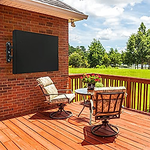 Mounting Dream Outdoor TV Cover Weatherproof with Bottom Cover for 30-32 inch TV, Waterproof and Dustproof TV Screen Protectors with Remote Control Pocket for Outside LED, LCD, OLED Flat Screen TVs