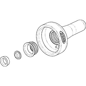 BESS Calf 2qt Nursing Feeding Bottle: Leak-Free, Non-Collapsing, with Clear Screw-on Nipple