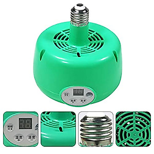 YARDWE Turtle Heat Lamp Chicken Heater Light Pets Heat Lamp Chicken Coop Heater Temperature Adjustable Brooder Lamps for Chicken Lizard Turtle Aquarium Snake Green Chicken Coop Pet Heater Led Bulb