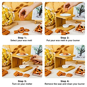 LA BELLEFÉE Wax Melts Wax Cubes Palo Santo Scented, Handmade Natural Soy Wax Cubes for Wax Warmer - Long Lasting Fragrance for Home, Ideal for Stress Relief, Spa, and Aromatherapy (2.5oz/70.9g*2)