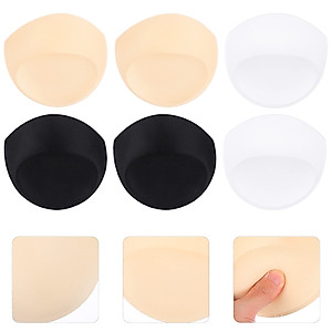 GALPADA Bikini Inserts 3 Pairs Breast Pad Inserts Knitted Cloth + High Elastic Sponge Lining Swimsuit Clothes Accessories