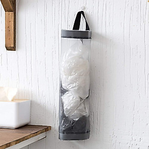 2 PCS Plastic Bag Holder, Hanging Storage Trash Bags Folding Garbage Bag Organizer Plastic Bag Storage and Grocery Bag Holder