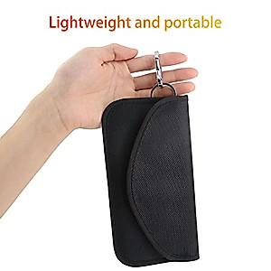 Zolunu Signal Blocking Bags, with for Key Fob Faraday Bags Car Keys and Cell Phone, Car RFID Anti-Theft Signal Blocker, Gifts Set for Men