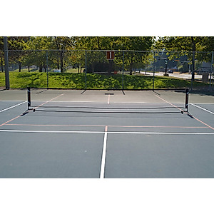 PickleballCentral Rally Portable Light Pickleball Net - 20 Foot Lightweight Portable Pickleball Net and Frame - Regulation Height - Easy Set-Up, Steel Tube Frame, Net Carry Bag