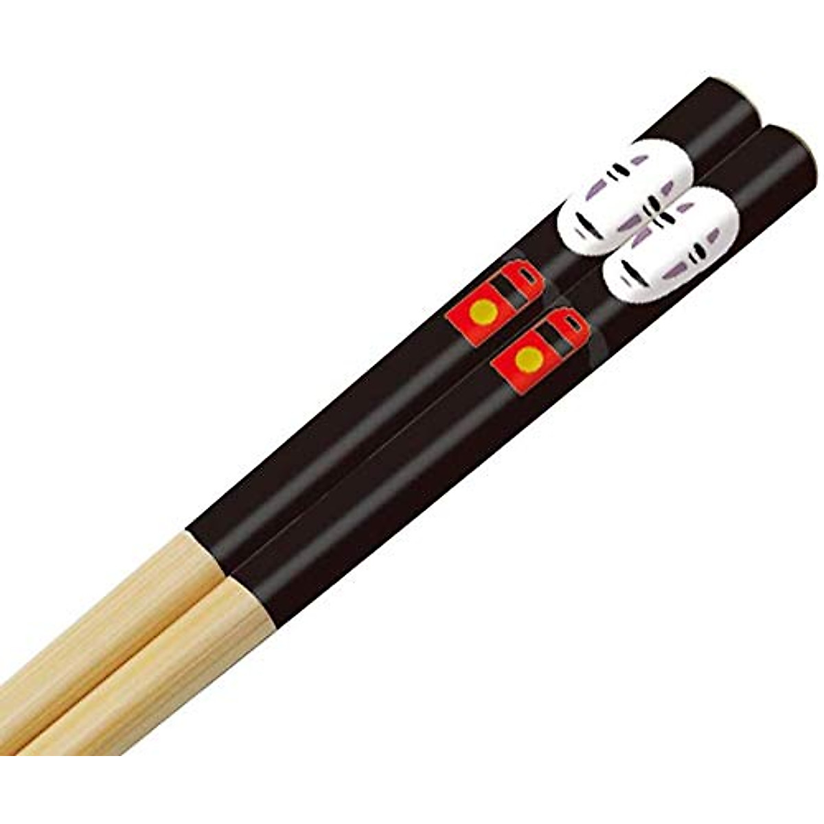 Spirited Away Bamboo Chopstick -Anti-Slip Grip for Ease of Use - Authentic Japanese Design - Lightweight, Durable and Convenient - No-Face