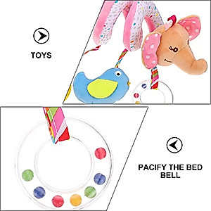 ibasenice Early Decor Toys Animals Plush Mobile Pendant Spiral Sters Cart Theme Car Carriage Baby Funny Crib Multi-Functional Kids Ster Shape Bed Worm Educational Around for Doll Girls