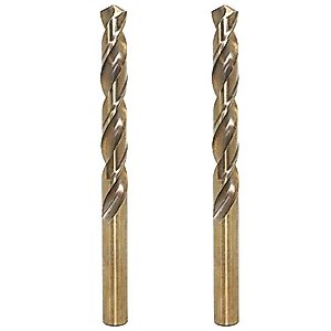 5mm Metric M35 Cobalt Steel Extremely Heat Resistant Twist Drill Bit of 2pcs with Straight Shank to Cut Through Hard Metals Such as Stainless Steel and Cast Iron, 5% Cobalt M35 Grade HSS-CO
