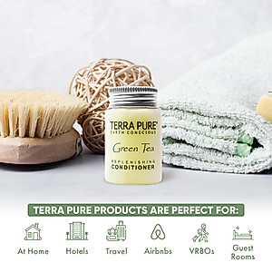 Terra Pure Conditioner, Travel Size Hotel Amenities, 1 oz (Case of 20)