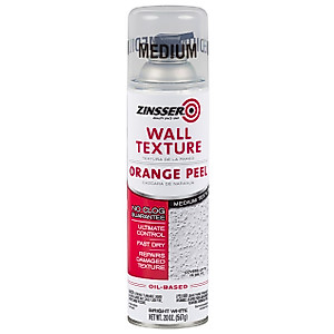 Rust-Oleum 202131 Zinsser Wall Texture 20oz, Oil-Based Orange Peel Medium, 20 Fl Oz (Pack of 1)