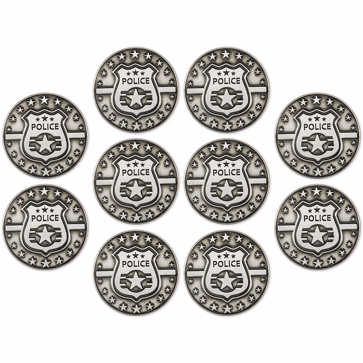 Police Officers Love Expression Coin, Bulk Pack of 10, Gift of Appreciation for Law Enforcement & Public Servants, Keepsake Pocket Token of Prayer & Divine Protection for Men & Women, EDC Coin