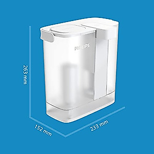 Philips Water Instant Water Filter - 3L Capacity, 1L/min Fast Flow, USB-C Rechargable