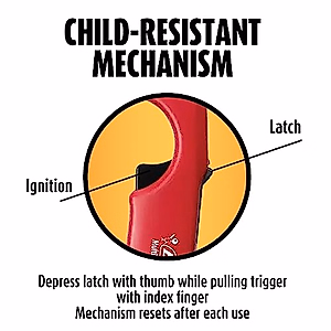 BiC Multi-Purpose Lighter - 4 Lighter Value Pack with 1 Flexible Wand and 3 Fixed Wand