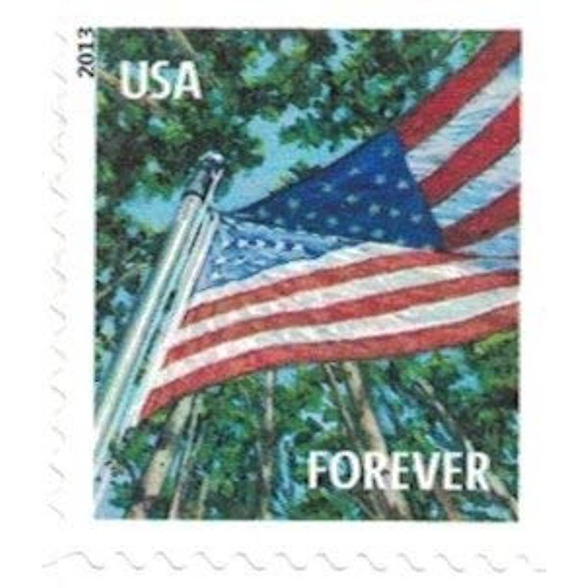 USPS Forever Stamps A Flag for All Seasons - book of 20 postage stamps