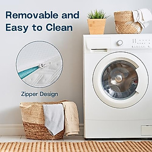 3 Inch Gel Memory Foam Mattress Topper King Size, Cooling Mattress Pad for Back Pain, with Removable Bamboo Cover，Bed Topper Soft & Breathable