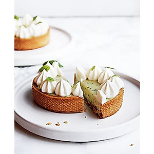 Uyauld Stainless Steel Tart Ring, 9CM Heat-Resistant Perforated Cake Mousse Ring, French Pastry Baking Mold Round Shape (6 Round 3.5 inch)