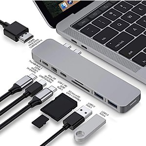 PRO-Tek HyperDrive Multiport USB-C Adapter forMacbook 13/ MacBook Air