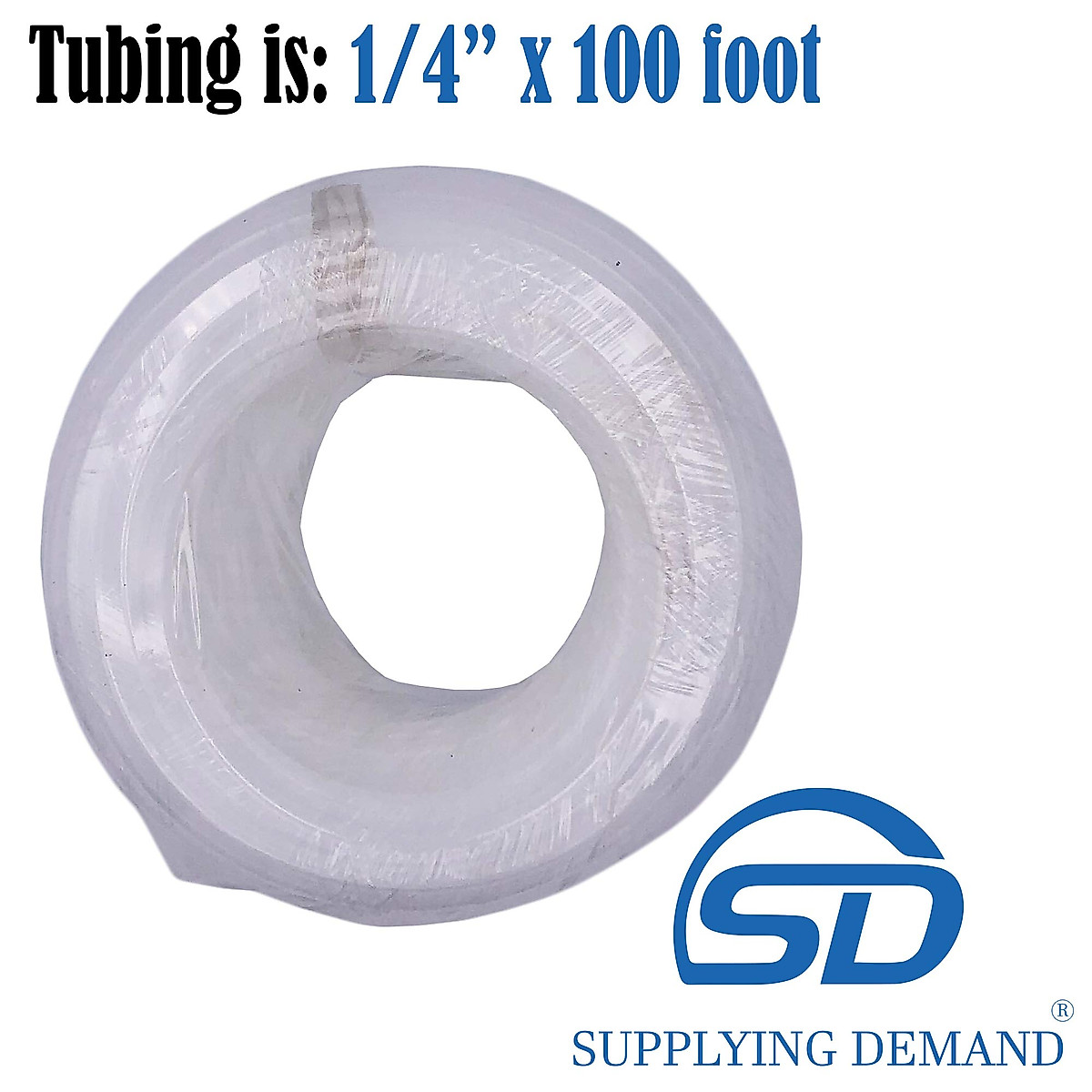 Supplying Demand IMT14100 Refrigerator Ice Maker Water Line Tubing 1/4 Inch OD x 100 Foot