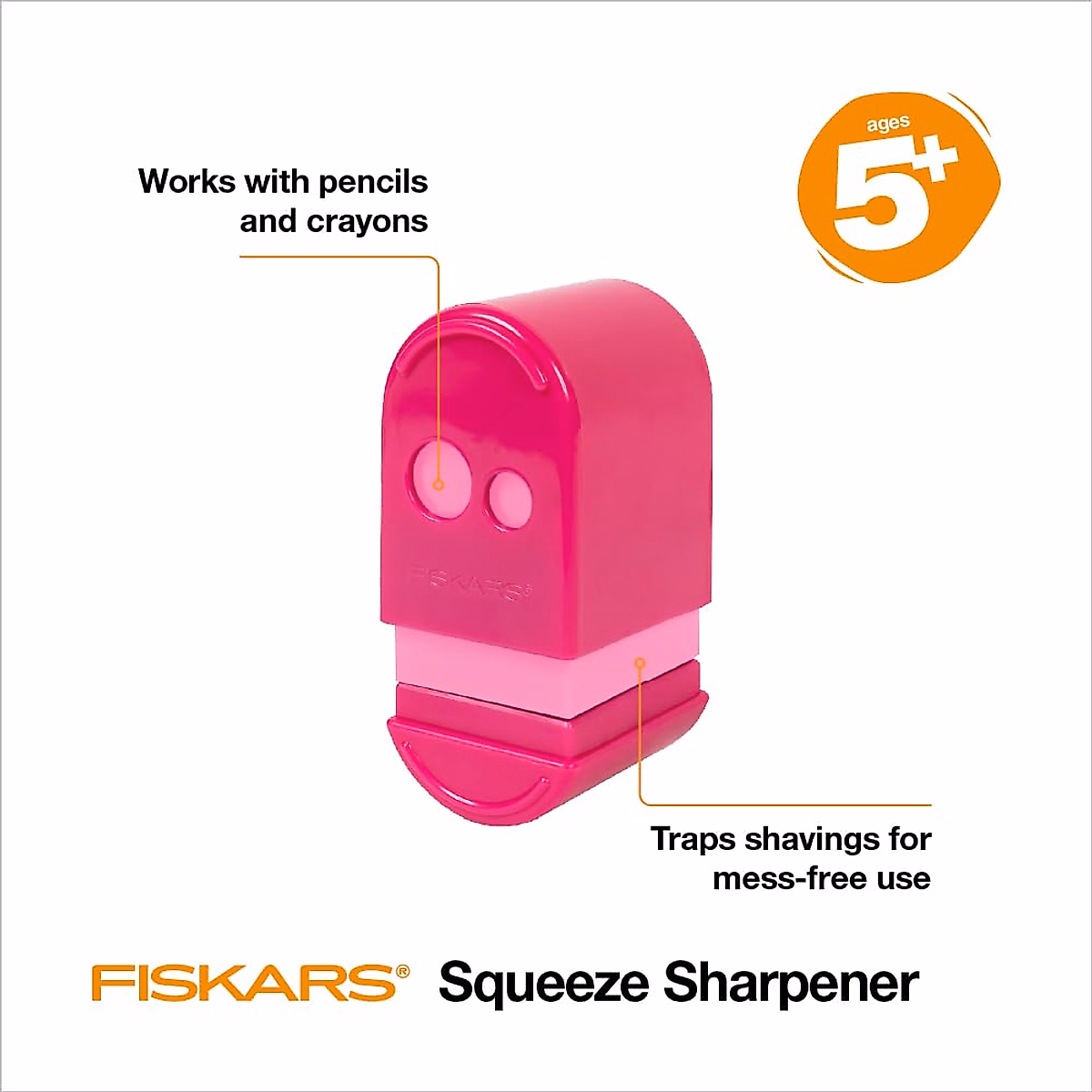 Fiskars Squeeze Sharpener, Assorted Colors