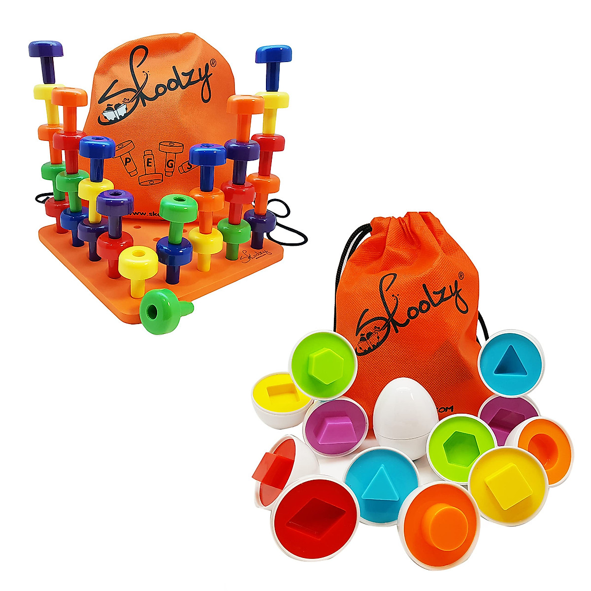 Skoolzy Peg Board Set - Egg Toy